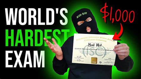 I Took The Worlds Hardest Cybersecurity Exam Youtube