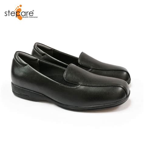 Step Care Shoes Black Shopee Malaysia