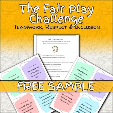 Fair Play Challenge Teamwork And Sportsmanship Activities For Pe