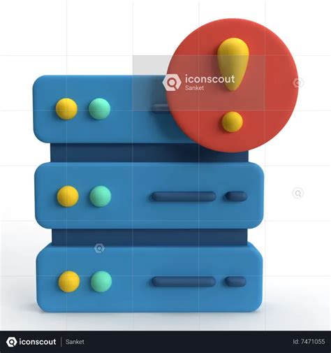 Obtén Error Del Servidor 3d Icon De Por Descarga Gratuita En Red De Comunicacion 3d Icons