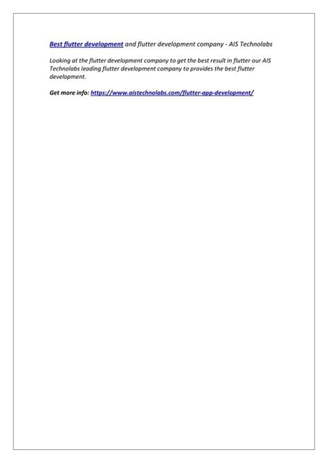 Ppt Flutter Development Powerpoint Presentation Free Download Id