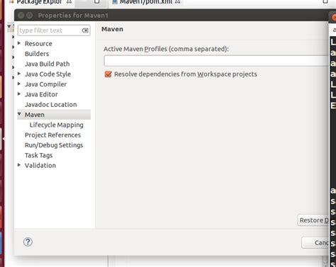 Java How Do I Update The Maven Configuration In Eclipse Luna Stack