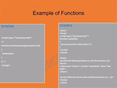 Javascript With Syntax And Implementation Pptx