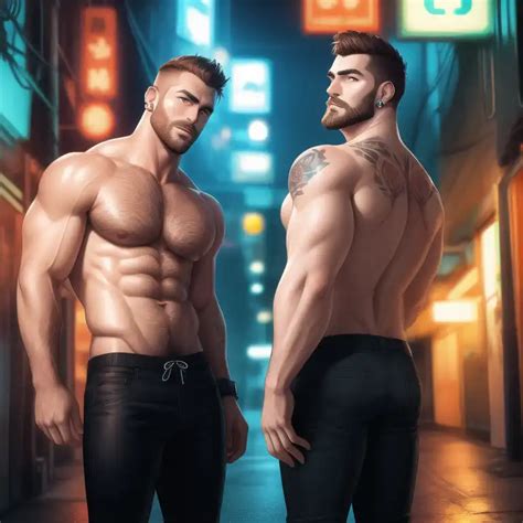 Neon Hunks Ai Art Pixai