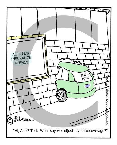 Cartoons By Lebeau Cartoon 10 Car Crash Insurance