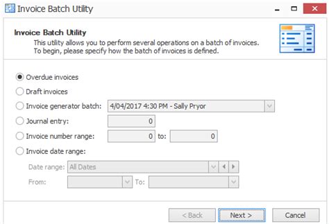 Invoice Batch Utility