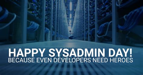 Hetzner Happy Sysadmin Day To All The Sysadmins Across Facebook