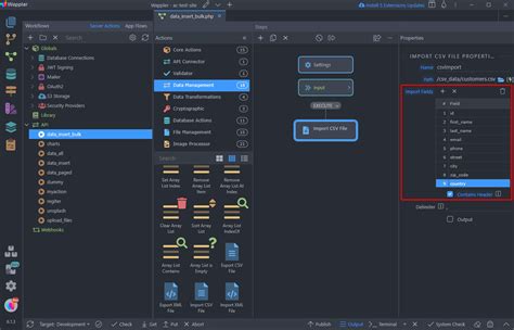 bulk insert data in a database server side components wappler community