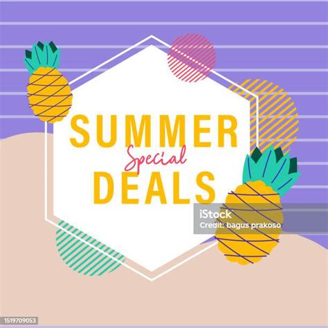 여름 세일 브로셔 할인 벡터 소셜 미디어 게시물 프로모션 광고 쇼핑 전단지 바우처 웹 사이트 캠페인 및 광고를위한 특별 가격 제공 쿠폰 가게 표시에 대한 스톡 벡터 아트 및