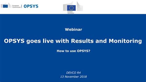 Presentation Webinar Opsys13112018pptx Operating Systems Computer