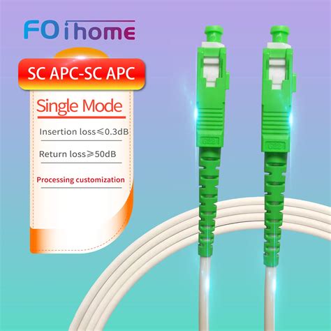 Fiber Sc Patch Cables 3m 2m Sc Apc Sc Apc Simplex Single Mode Fiber