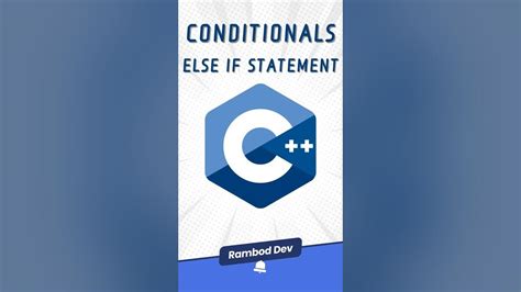 C Conditionals Else If Statement Byte Sized Lessons Youtube