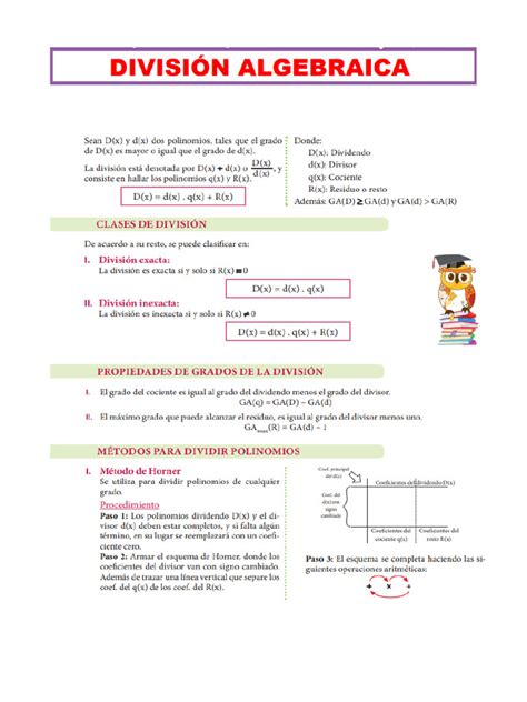 Divisionpolinomios Pdf Matemáticas