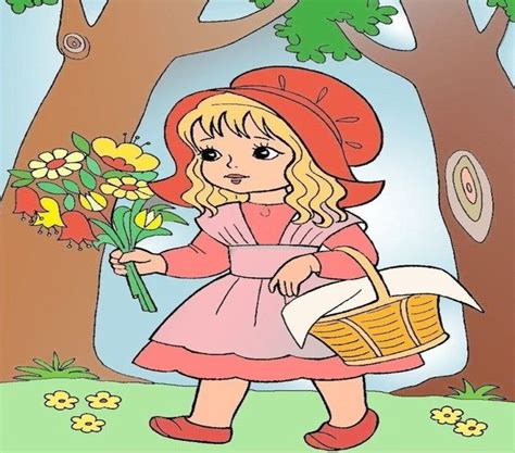 Красная Шапочка в детских рисунках Лёгкие срисовки