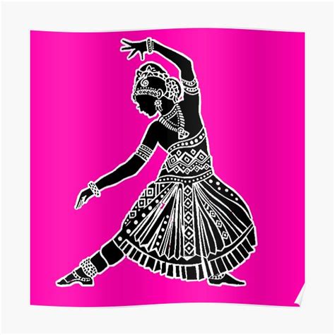 Aesthetic Sedentary Gesture Nrityaholic Poster By Ska Designs