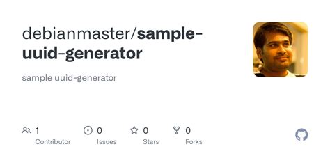 Github Debianmaster Sample Uuid Generator Sample Uuid Generator
