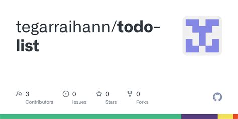 GitHub Tegarraihann Todo List