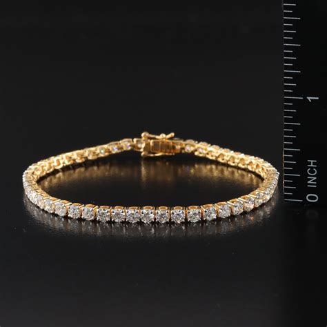 14k 622 Ctw Diamond Line Bracelet Ebth