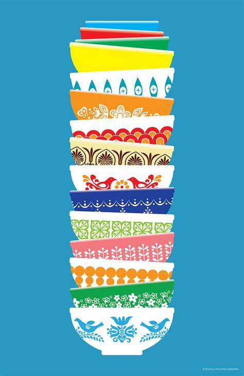 Vintage Pyrex Poster Pyrex Vintage Retro Pyrex