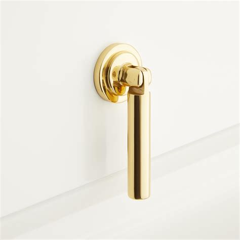Colmar Brass Drop Pull Polished Brass Signature Hardware