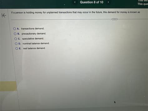 solved demand ance demand demand if a person is holding