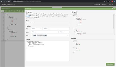 các công cụ làm việc với json