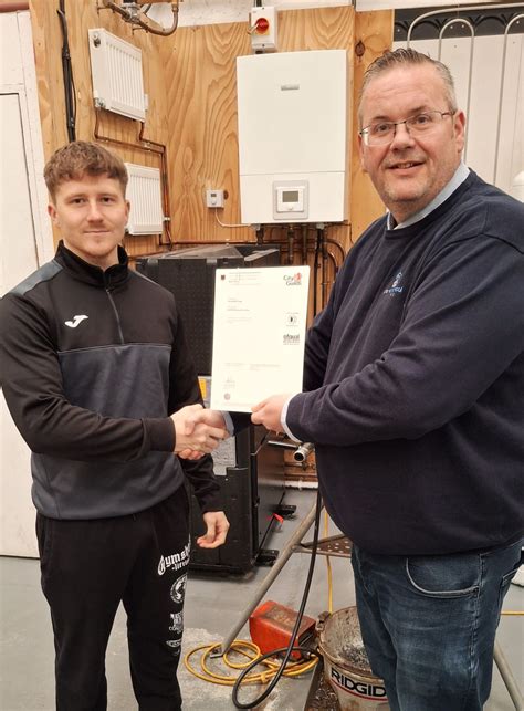 Congratulations To Alex On Successfully Completing His Epa In Plumbing