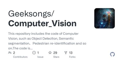 GitHub Geeksongs Computer Vision This Repository Includes The Code Of Computer Vision Such