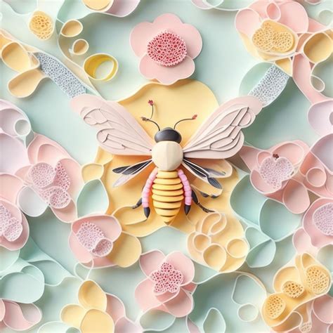 Premium Ai Image Seamleass Pattern Floral Flower Pink Floral