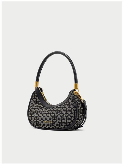 Berni Cc Monogram Series Moon Bag Cowecycaki