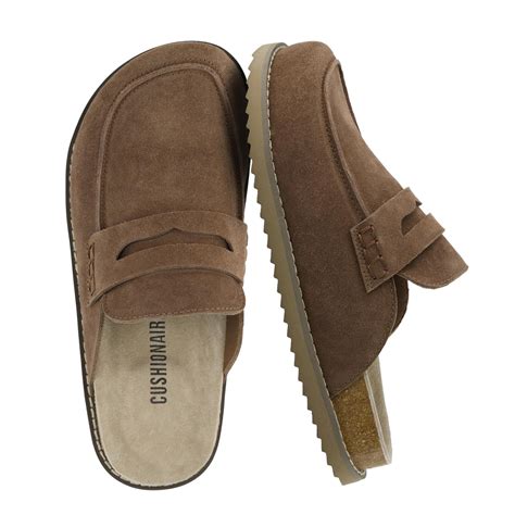 Cushionaire Zola Womens Suede Clog Genuine Suede Slip On Penny