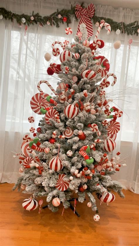 Peppermint Christmas Tree Decorations