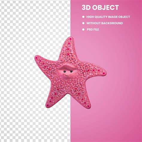 Premium Psd Pink Starfish