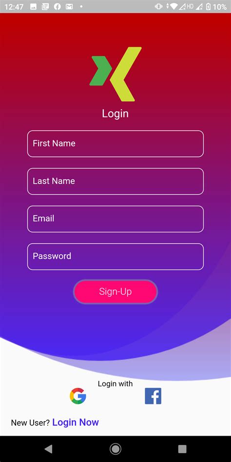 Flutter Login Register Page Ui Design Adobexd Using Velocity X Library Artofit