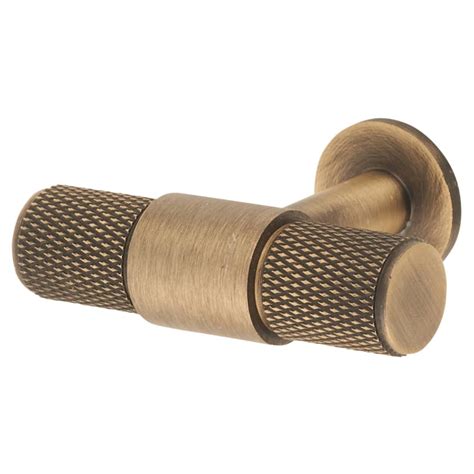 Carlisle Brass 13mm Knurled T Bar Cabinet Knob 50 X 40mm Antique