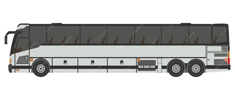 Premium Vector Motor Coach Or Motorcoach A Bus Designed To Transport Large Numbers Of