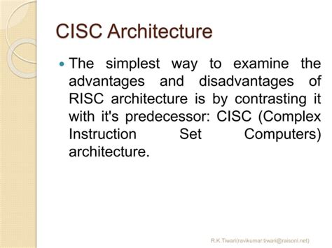 Risc Vs Cisc Harvard Vs Van Neumann Pptx Programming Languages Computing