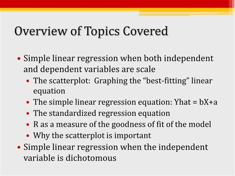 PPT Simple Linear Regression PowerPoint Presentation Free Download ID