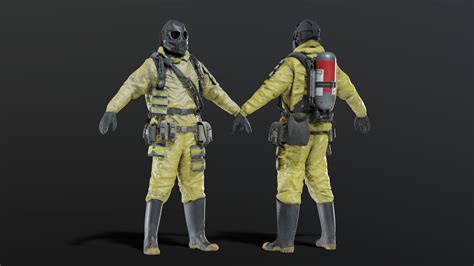 Hazmat Nbc Suit Rigged Superhive Formerly Blender Market