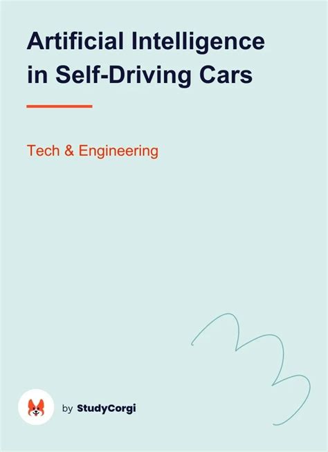 Artificial Intelligence In Self Driving Cars Free Essay Example