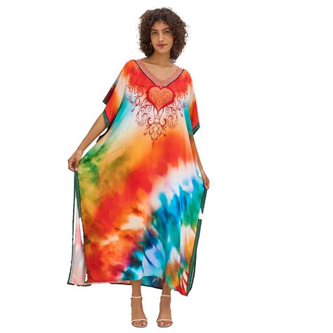 Sunforyou Kafan Dresses For Women Moo Moos Bathing Suit Cover Up Plus