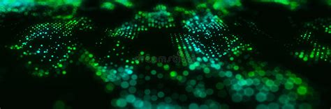 dynamic particle wave futuristic point wave flow digital structure