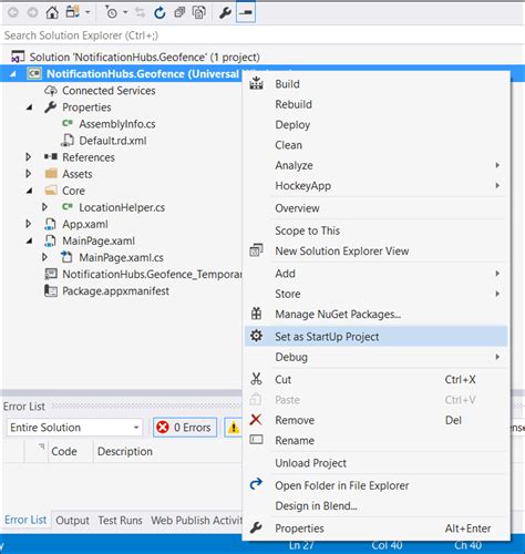 Azure Notification Hubs 및 Bing Spatial Data를 사용하여 푸시 알림 보내기 Microsoft