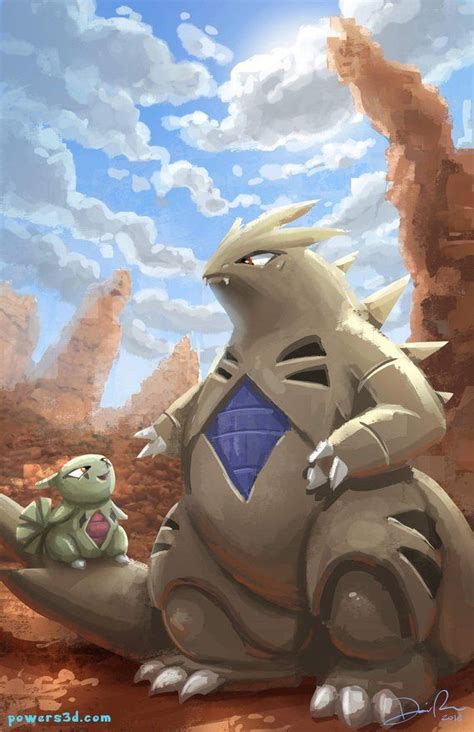 Tyranitar And Larvitar Art Print Pokemon Tyranitar Pokemon Rayquaza