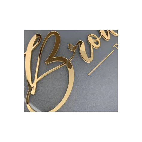 Plexiglass Golden Mirror Monogram Personalized