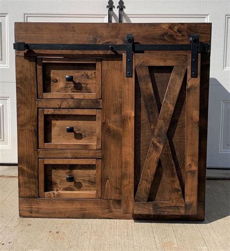 Diy Bathroom Vanity With Sliding Barn Door At Mildred Randy Blog