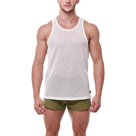 Guys White Tank Top