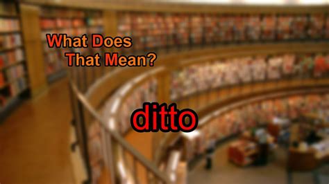 What Does Ditto Actually Mean The Abbreviation Simply Explained
