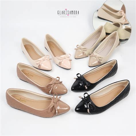 Jual Glarisamoda Belinda Sepatu Flatshoes Wanita Sepatu Teplek Flat