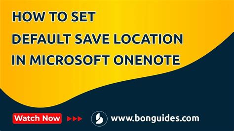 How To Set A Default Save Location In Microsoft OneNote Change Default Location OneNote Notebooks